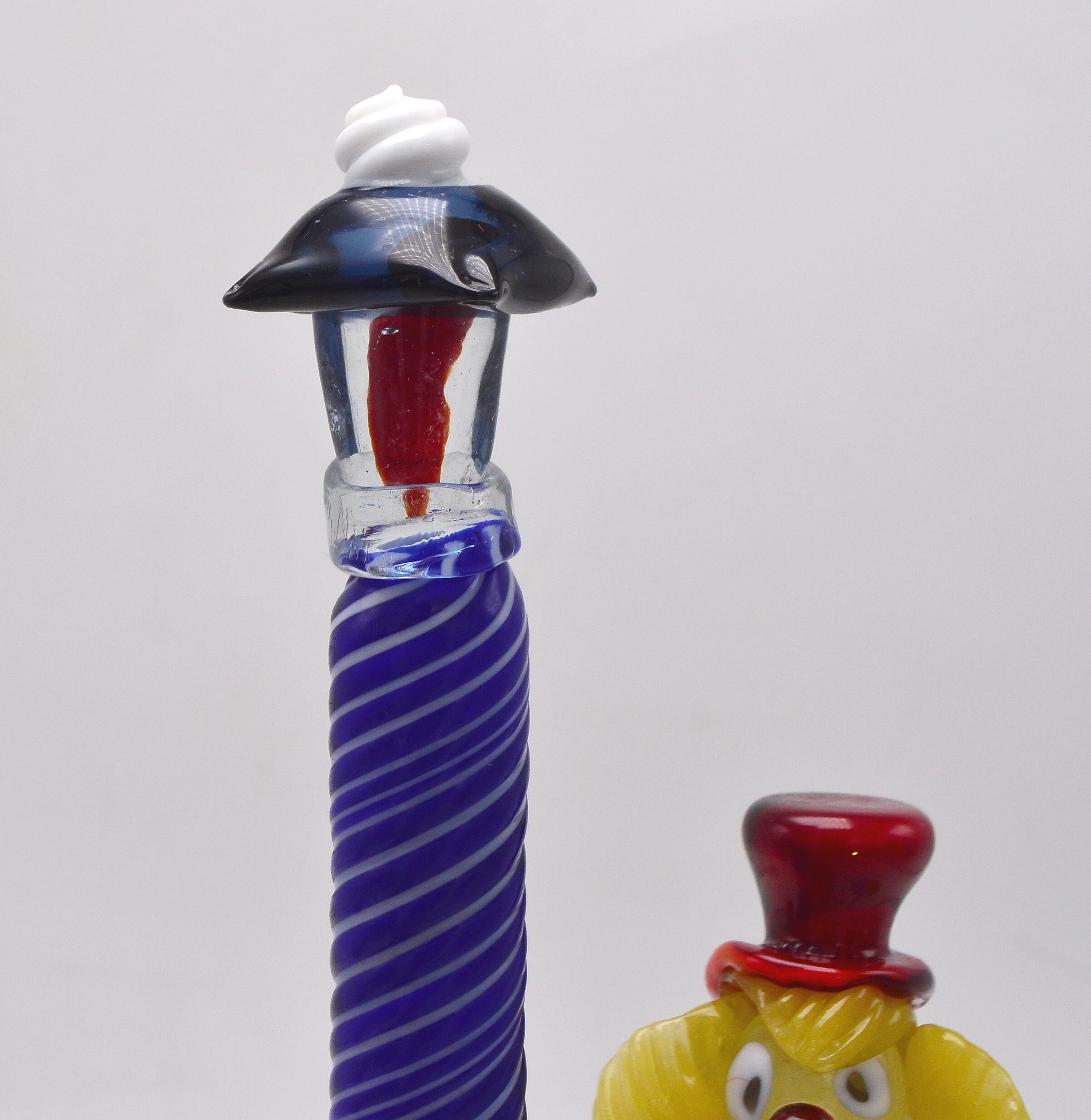 Vintage Murano Art Glass Clown With Lamp Post Hand Blown - Etsy