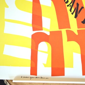 Sister Corita Print: A Man You Can Lean On, 1960s Pop Art (10x14) - Etsy