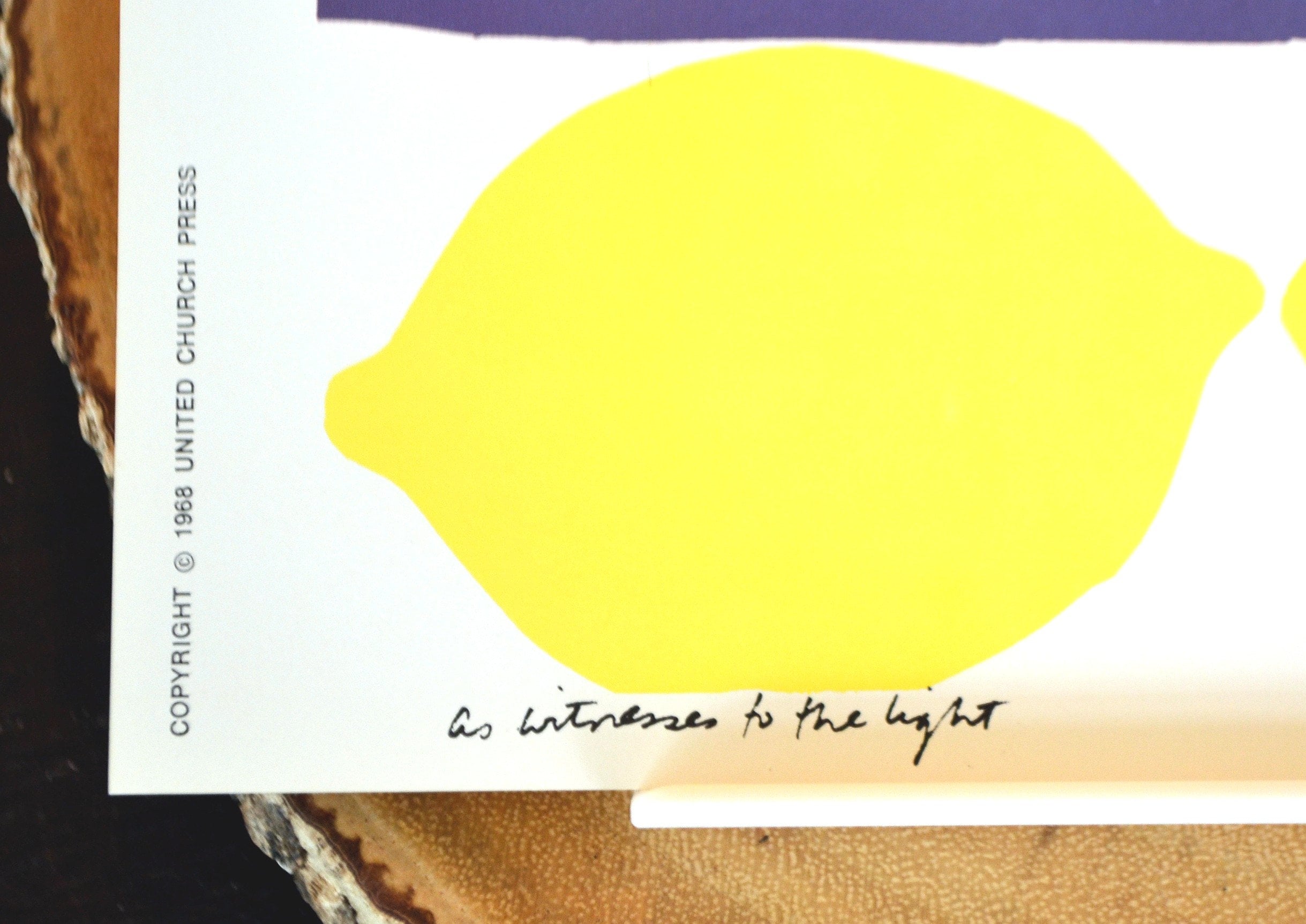 Sister Corita Print "as Witnesses to the Light" 1960s Modern Pop Art ...