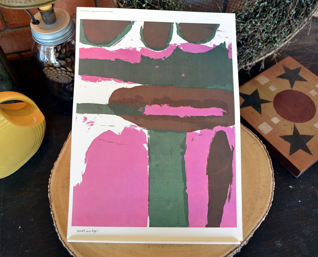 Sister Corita Print earth as a Sign 1960s Modern - Etsy