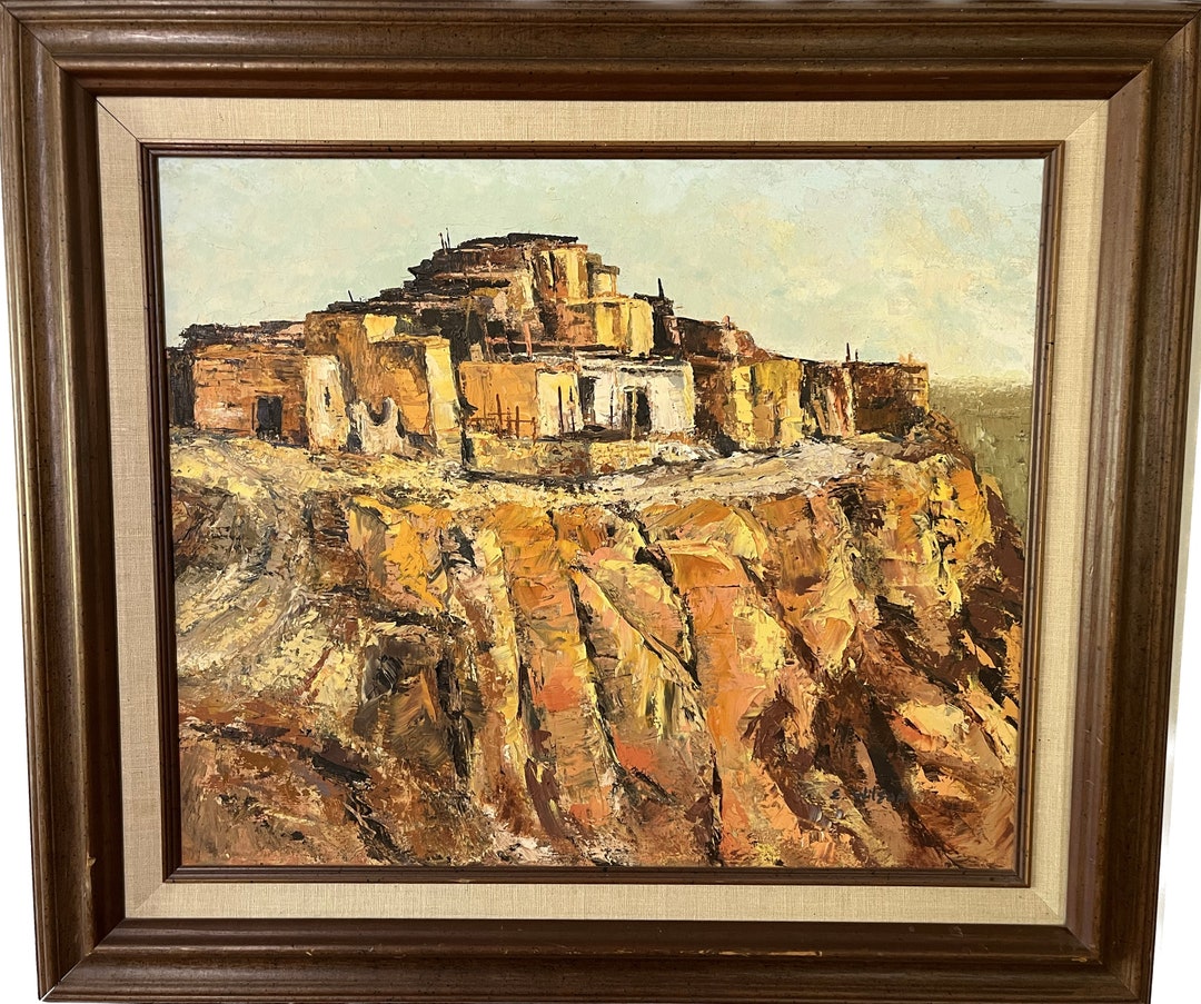 First Mesa of the Hopi Reservation Landscape Oil on Canvas by - Etsy