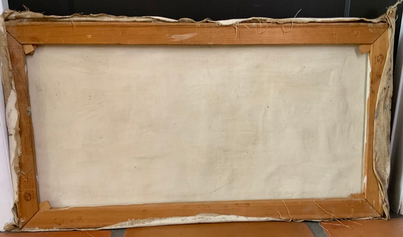 1950s Charles Gordon Marston Oil Painting on Canvas of Rockport Harbor ...