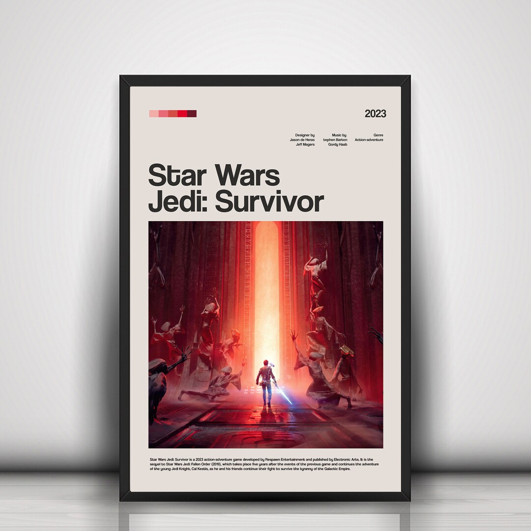 Star Wars Jedi: Survivor Custom Videogame Poster Arcade - Etsy