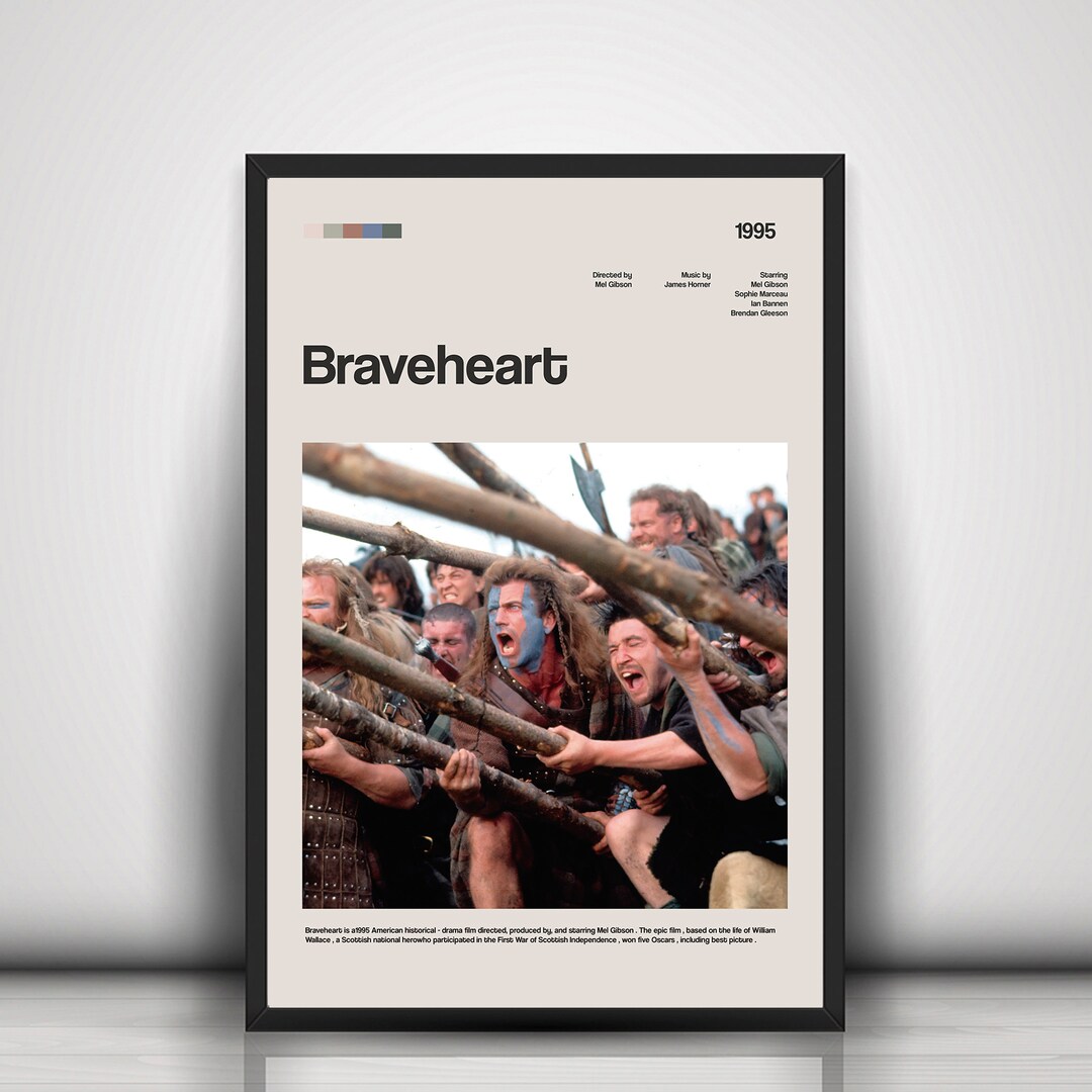 Braveheart Decorative Poster, Wall Art, Art Decoration, Movie,actor ...
