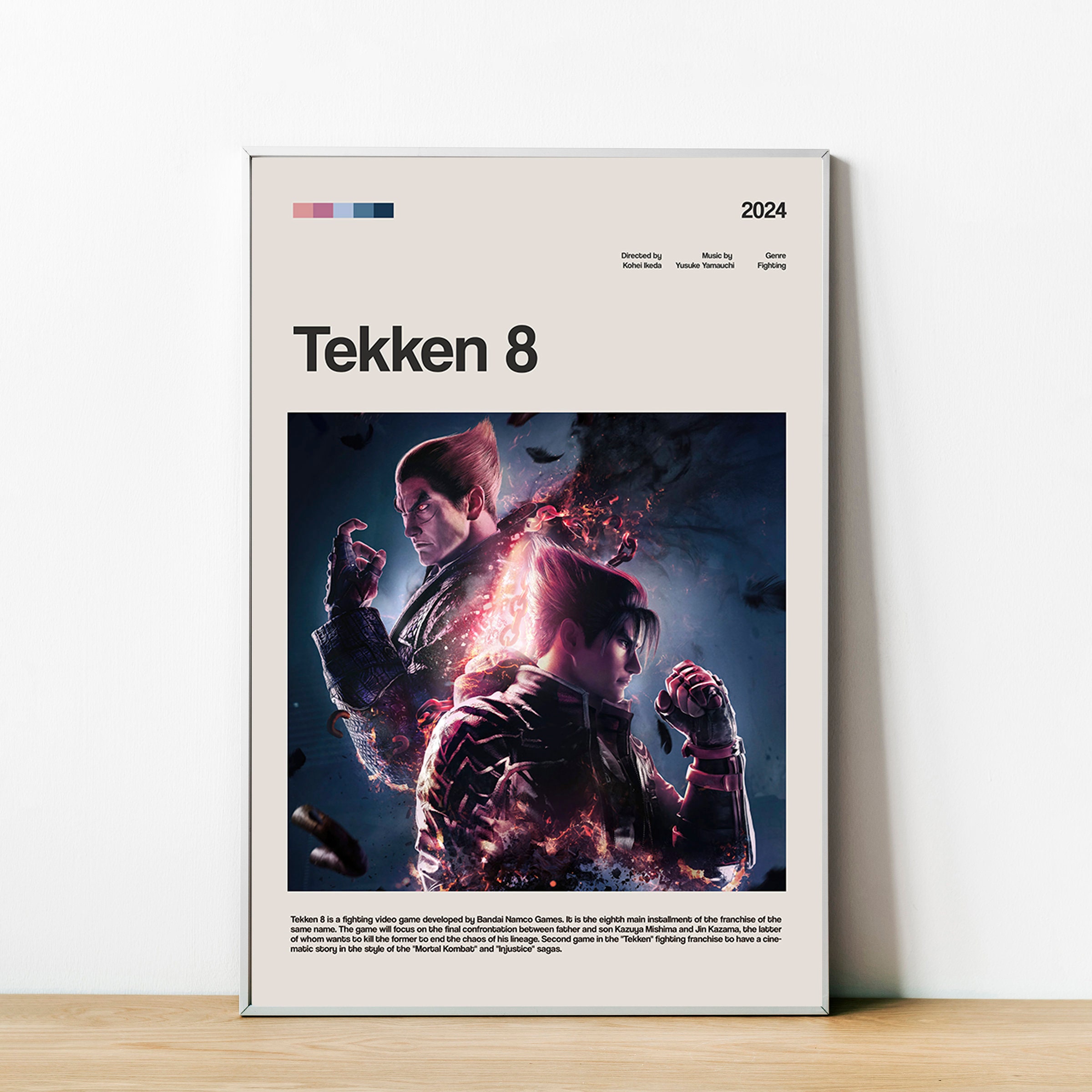 Tekken 8 Custom Fight Videogame Poster Arcade Game Room Decor Wall Art ...
