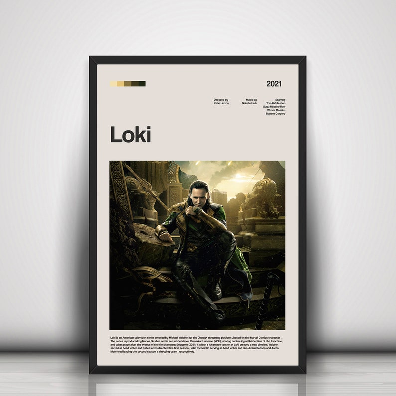 Loki Series Poster, Loki Series Poster Print, Vintage Wall Decor, Retro ...
