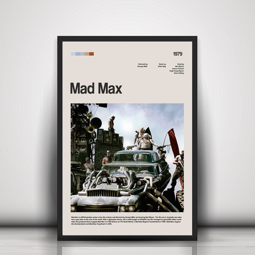 Mad Max Decorative Poster Wall Art Art Decoration - Etsy