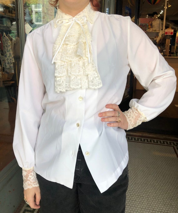 edwardian style bib blouse - Gem