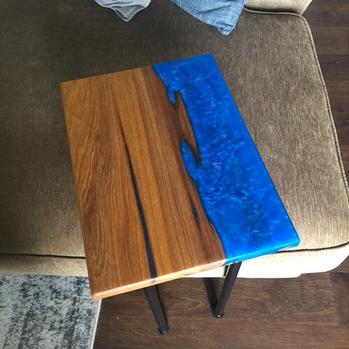 Pictured Table is Sold Resin River Coffee Table With LED | Etsy