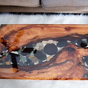 River Rock and Sinker Cypress Coffee Table - Etsy