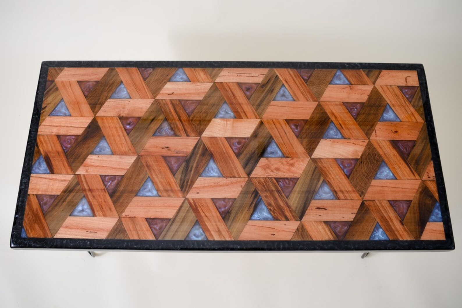 Triangle Pattern Coffee Table With Sinker Cypress and - Etsy