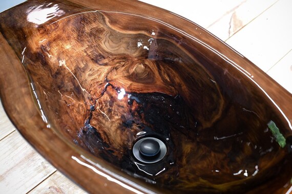 Carved Wood Sink