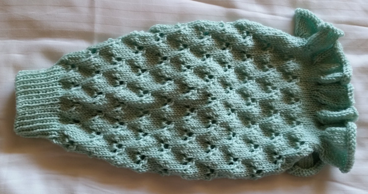 The Ruffle - Lace Dog Sweater Pattern - Etsy