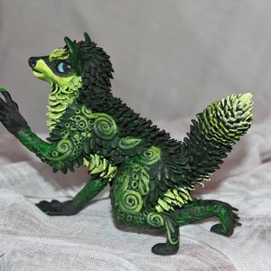 The Spirit of the Spring Forest Statuette Wolf Werewolf | Etsy