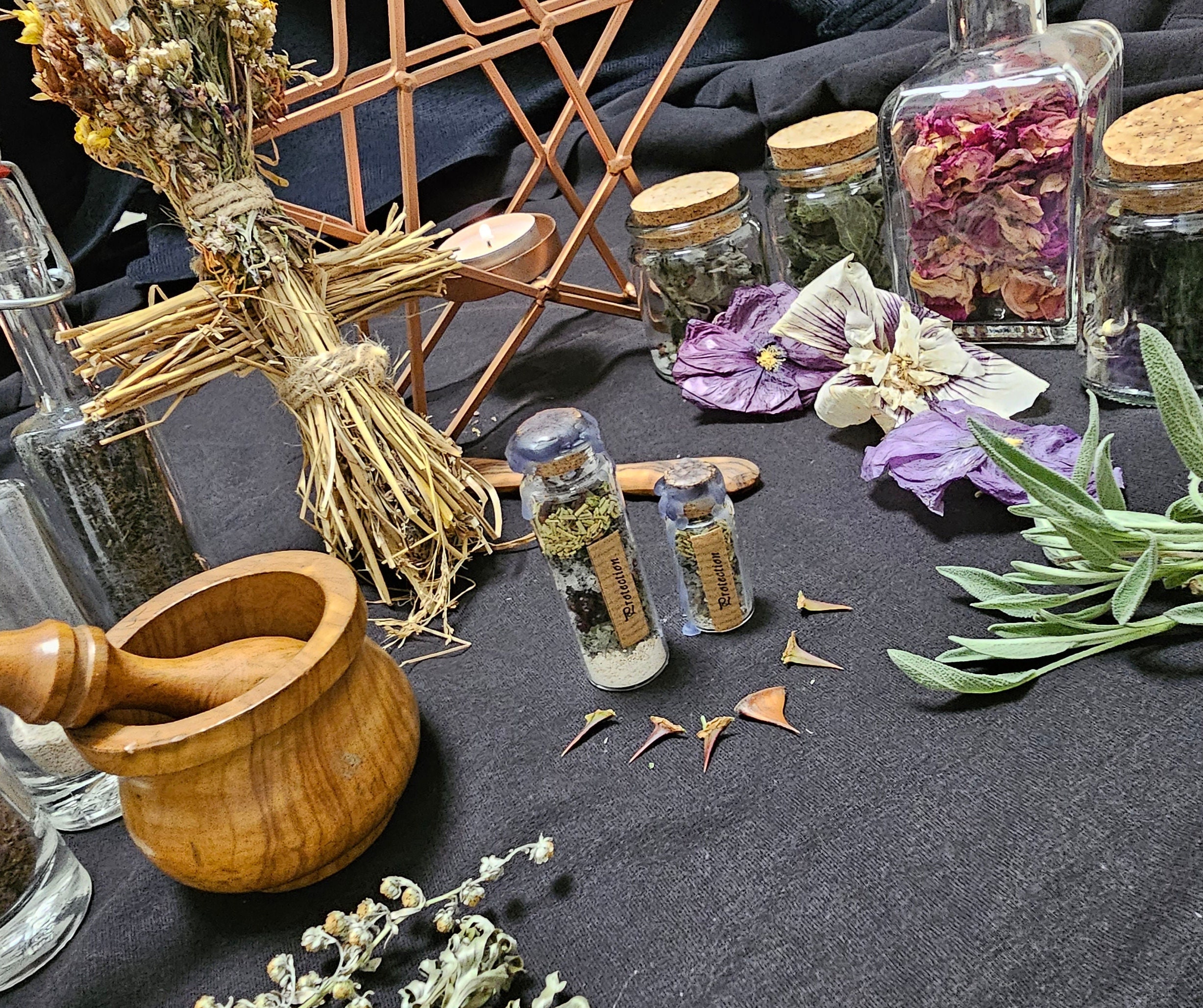 Protection Jar, Witch Jar, Protection Spell, Spell Jar - Etsy