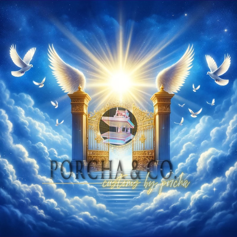 Blue Funeral Background - Etsy