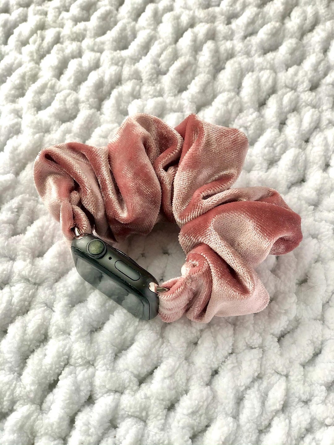 Velvet Chunkie Scrunchie Band | Apple Watch or Galaxy Watch | Multiple ...