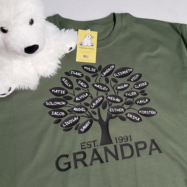 Family Tree T Shirt - Etsy