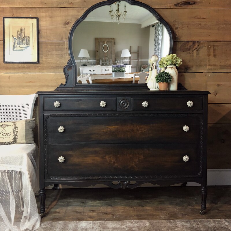 Antique Dresser With Mirror - Etsy