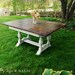 SOLD | French Farmhouse Rustic Shabby Chic Dining Table | Distressed Painted Dining Table ...