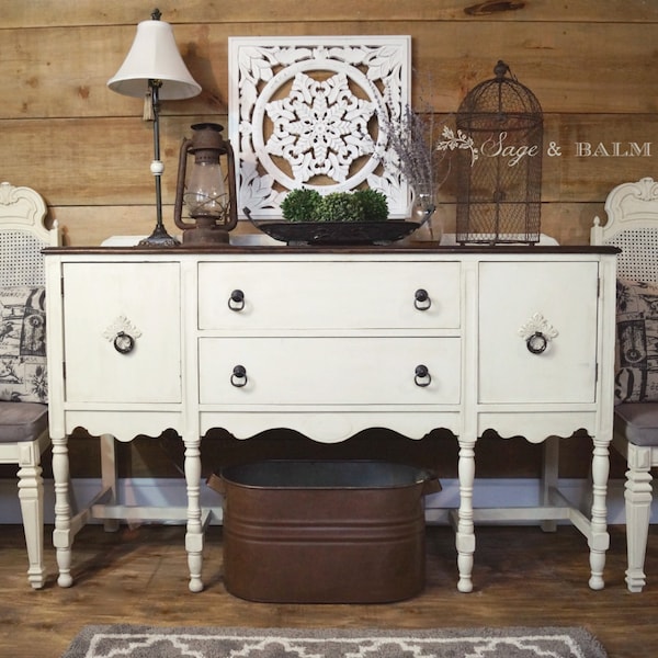 Shabby Chic Buffet - Etsy