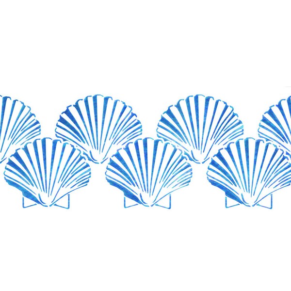 Scallop Wall Stencil - Etsy
