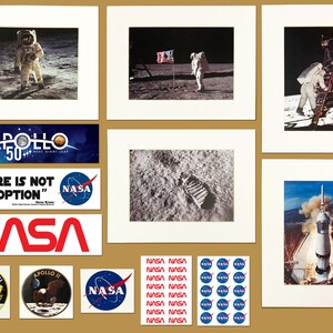Apollo Collection NASA Stickers and Prints - Etsy