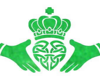 Claddagh Stencil - Etsy
