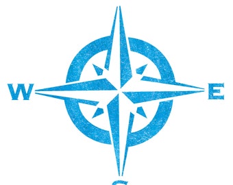 Compass Rose Stencil - Etsy