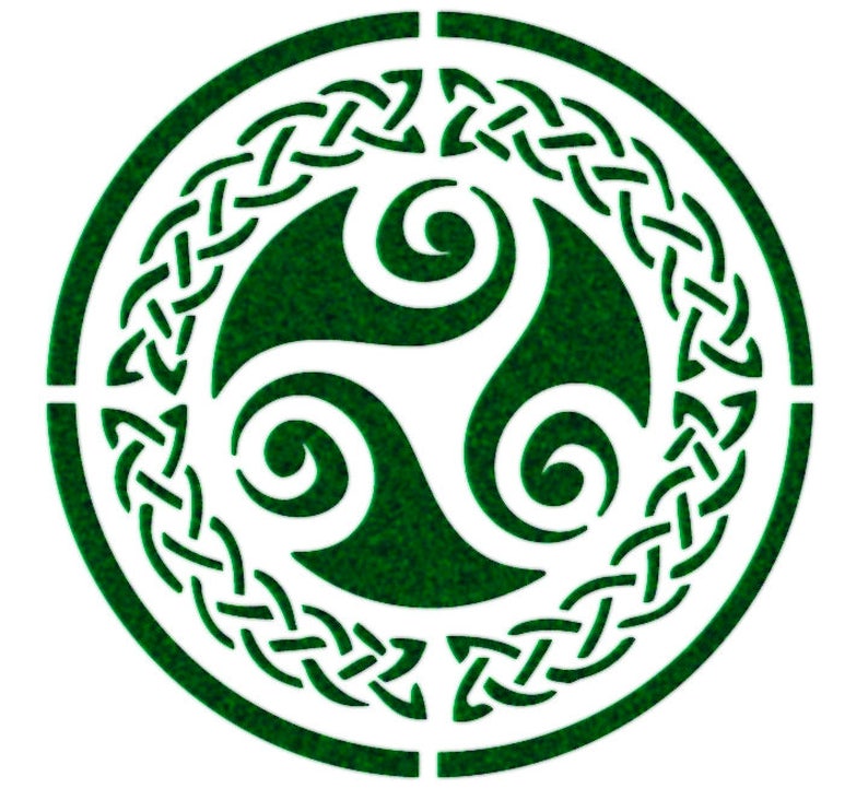 Triskele Celtic Symbol Stencil - Etsy