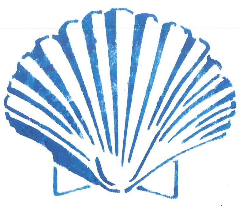 Scallop Shell Stencil - Etsy