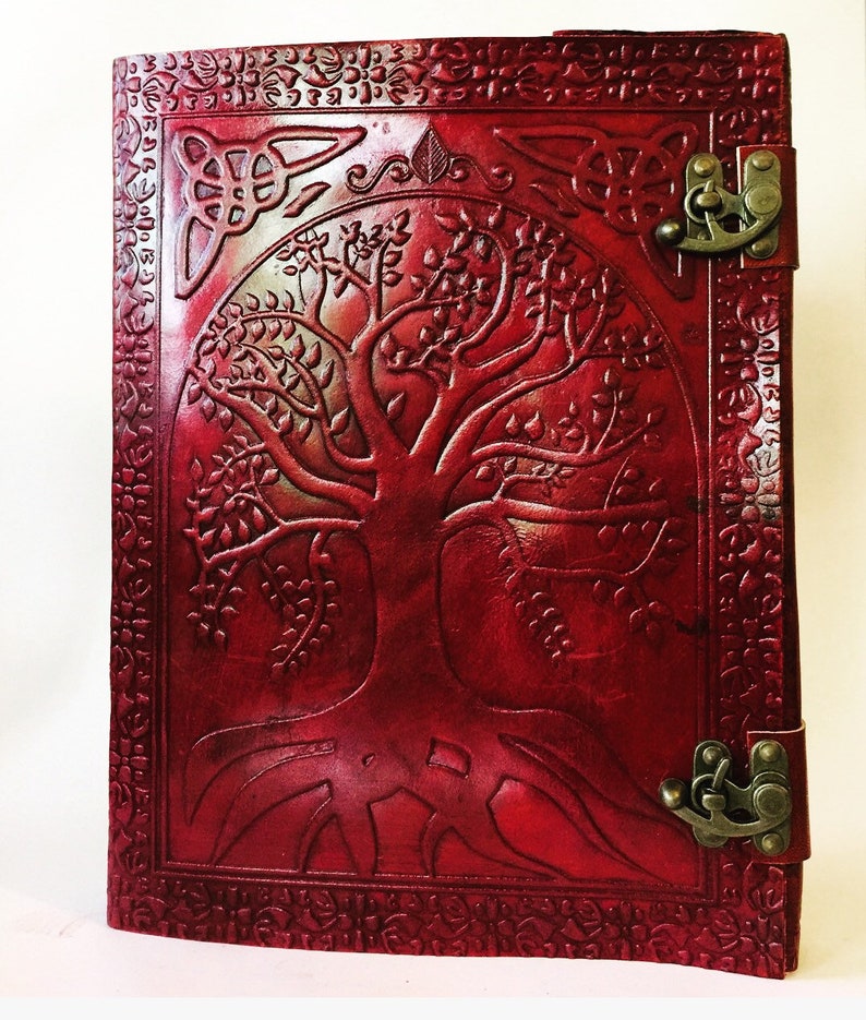 Tree of Life Leather Journal Extra Large Journal Leather | Etsy