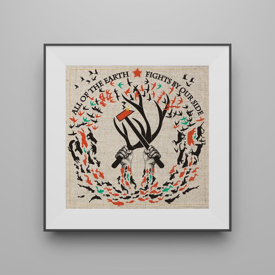 All of the Earth Fights by Our Side - Etsy