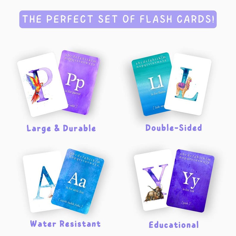 Alphabet Flashcards, ABC Flashcards, Homeschool, Classroom Décor ...