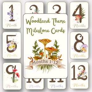 Numbers Flash Cards for Kids, Woodland Animals Theme, Flashcards ...