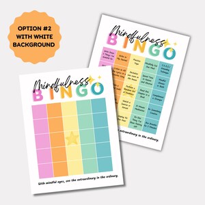 Mindfulness Bingo Cards, Self Improvement Printables, Mindfulness Cards ...