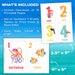 Numbers Flash Cards for Kids, Ocean Theme, Ocean Animals, Flashcards ...