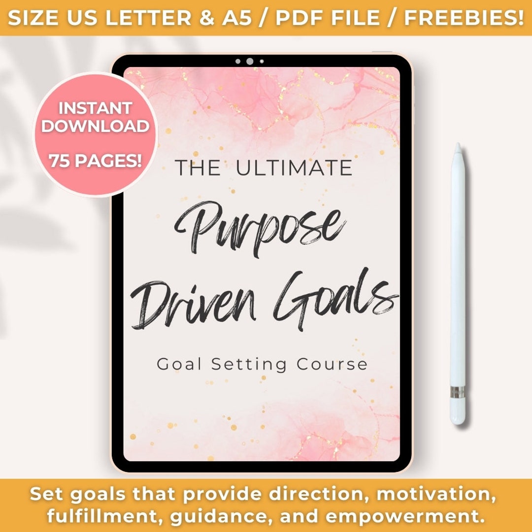 Goal Setting Planner, Goal Tracker, Goal Setting Worksheet, Goal ...