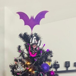 Bat Gothic Christmas Tree Topper, Spooky Tree Toppee , Goth Decor ...
