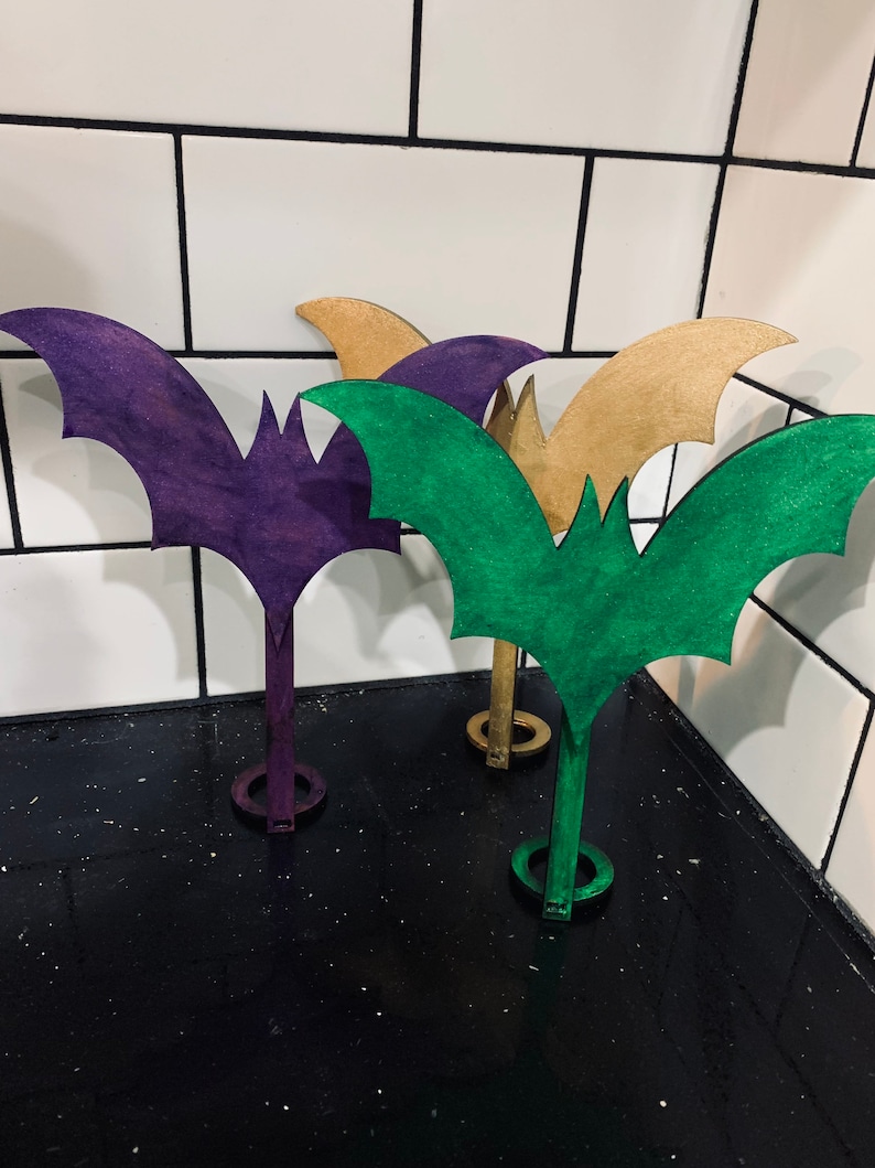 Bat Gothic Christmas Tree Topper Spooky Tree Supernatural - Etsy