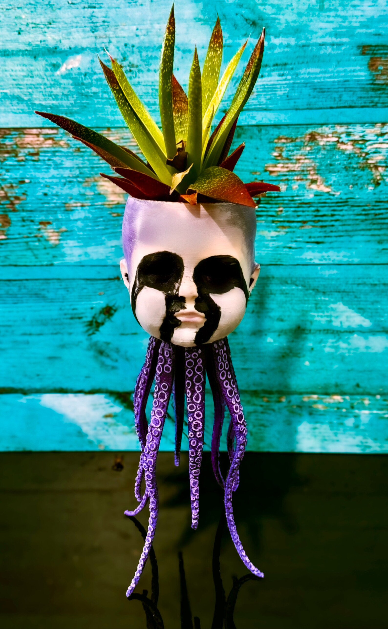 Baby Head Octopus Planter, Creepy Baby, Creepy Doll Planter, Gothic ...