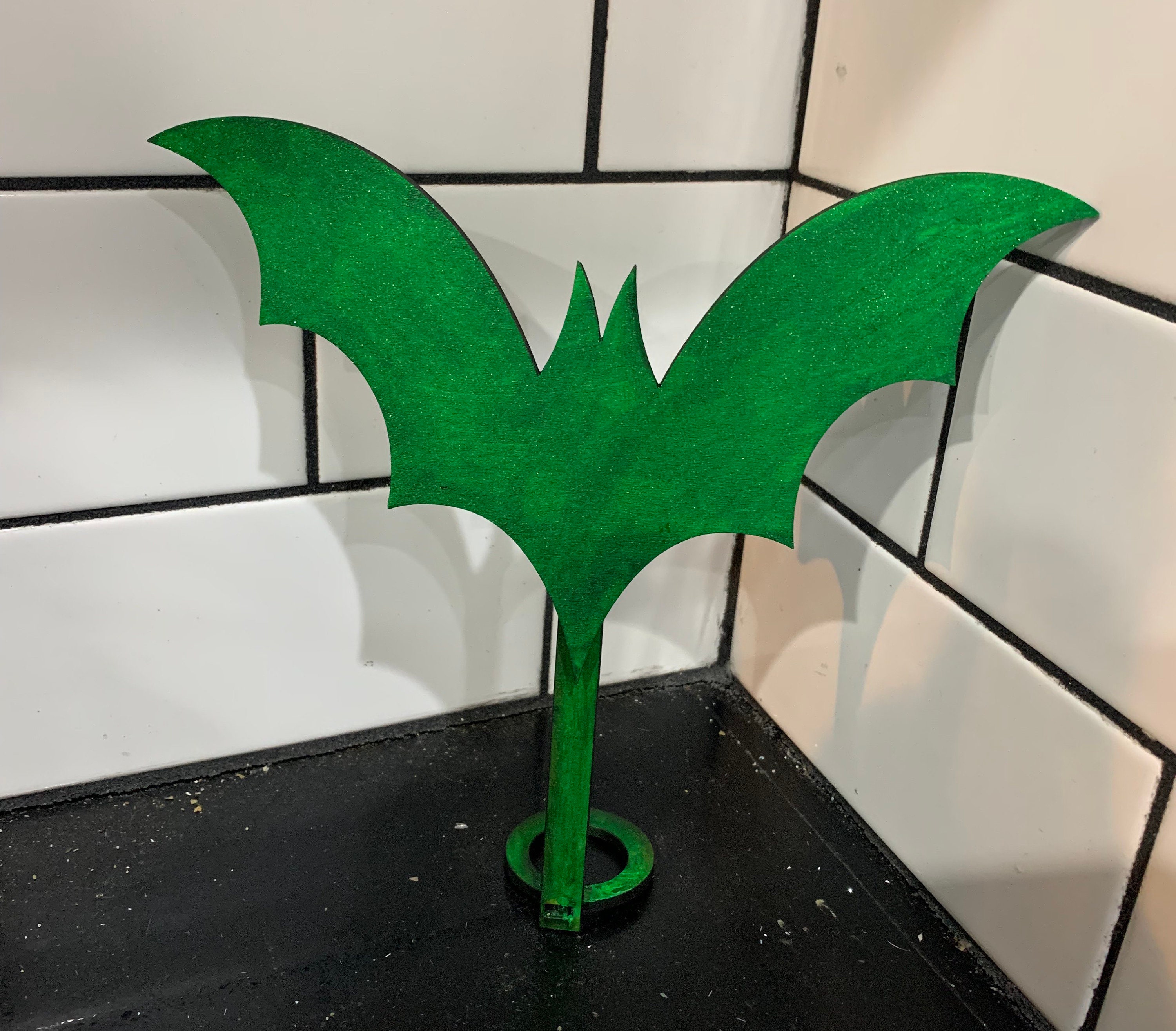 Bat Gothic Christmas Tree Topper Spooky Tree Supernatural - Etsy