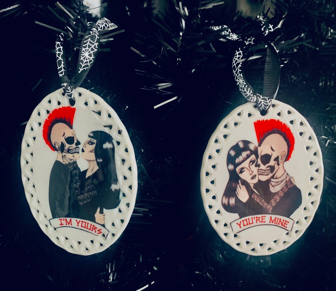 Goth Punk Couple Ornament, Gothic Christmas Ornaments, I’m Yours, You ...