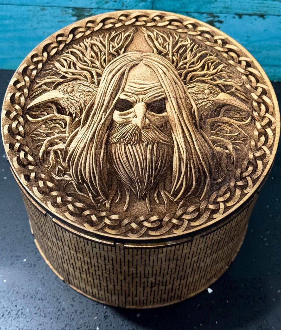 Odin Viking Box, Smudge Box, Pagan, Allfather, Raven Pagan Gift, Yule ...
