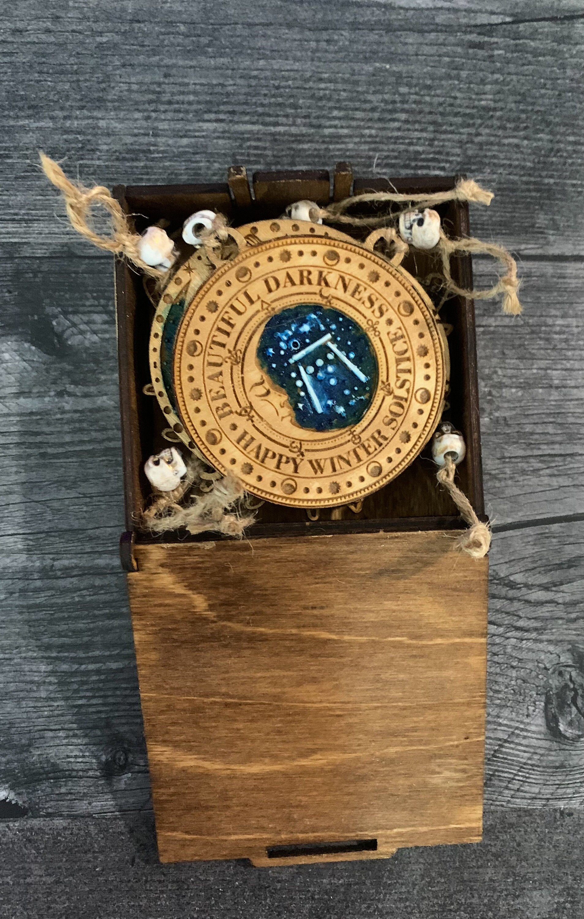 Blessed Yule Ornament Set: Pagan Yuletide Gift With Keepsake Box - Etsy