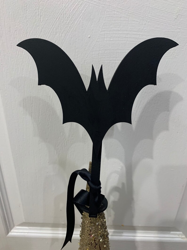 Bat Gothic Christmas Tree Topper Spooky Tree Supernatural - Etsy