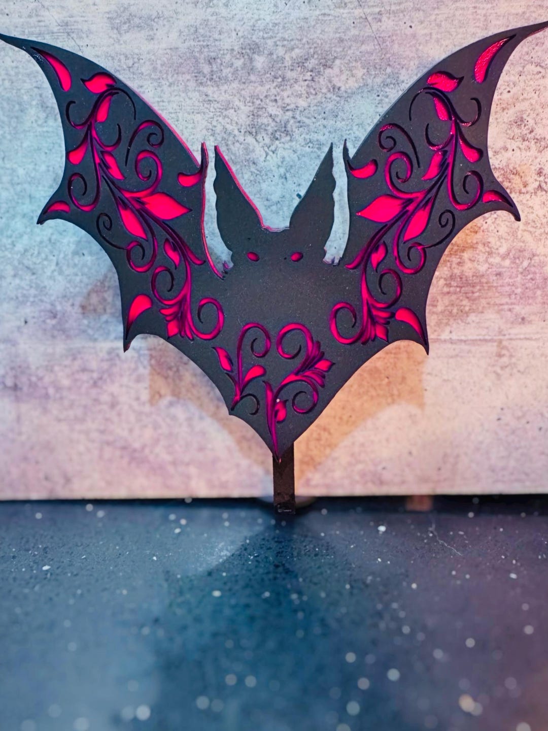 Gothic Bat Christmas Tree Topper, Elegant Bat Decor, Halloween Tree ...
