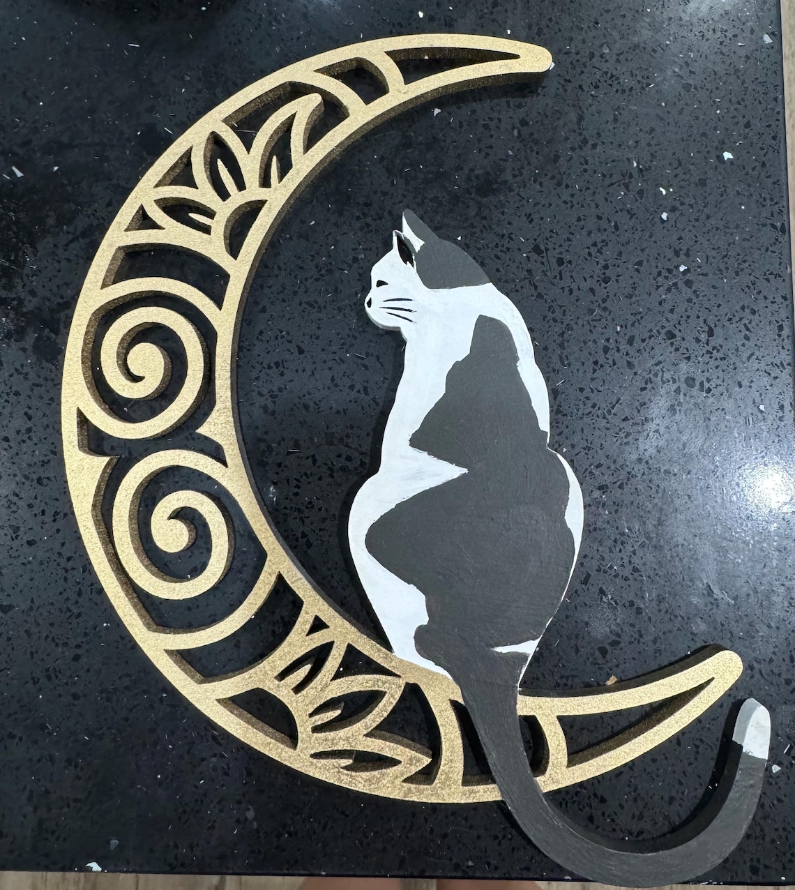 Custom Cat Moon Tree Topper: Witchy Holiday Decor, Memorial Gift - Etsy