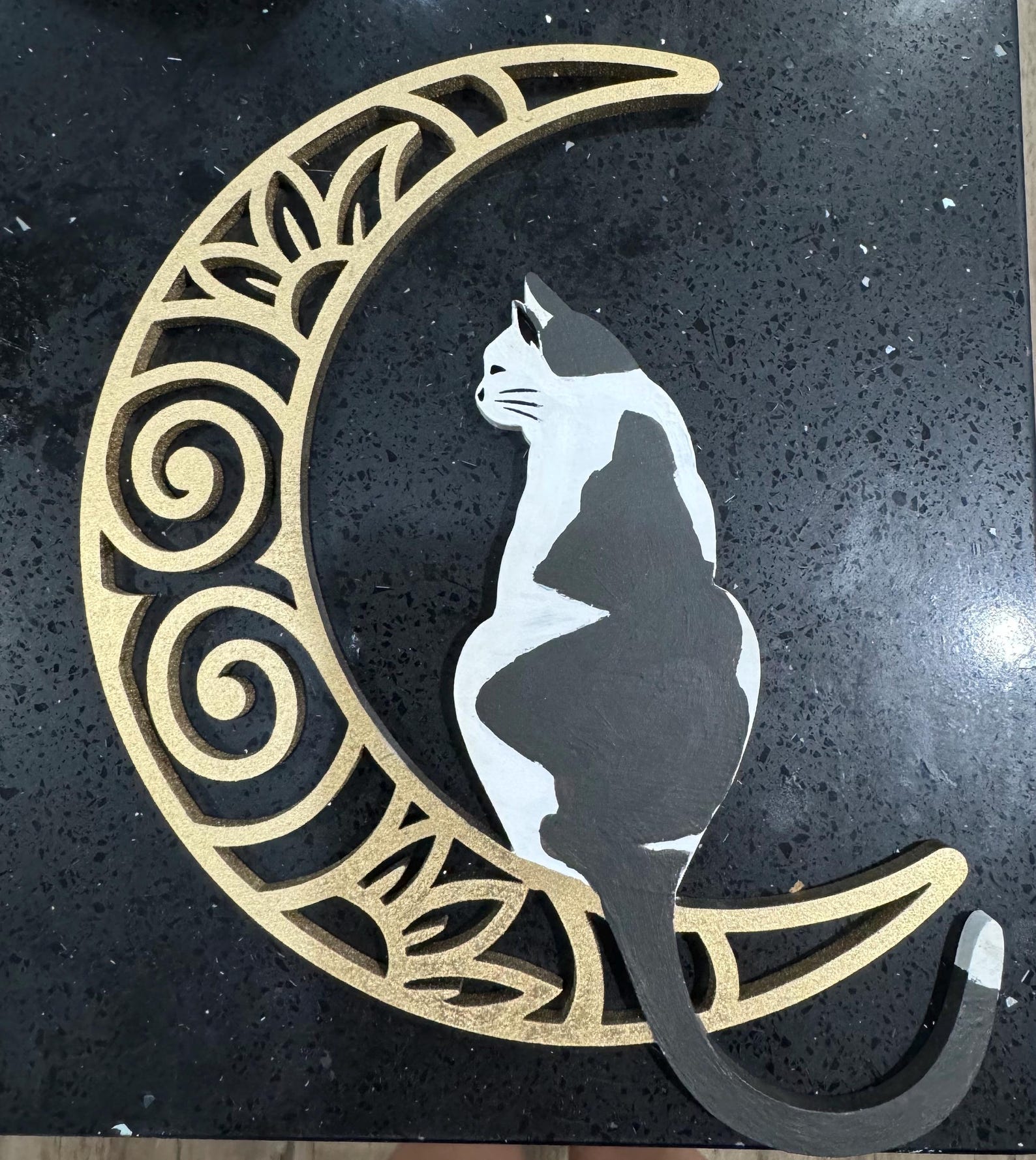 Custom Cat Moon Tree Topper: Witchy Holiday Decor, Memorial Gift - Etsy