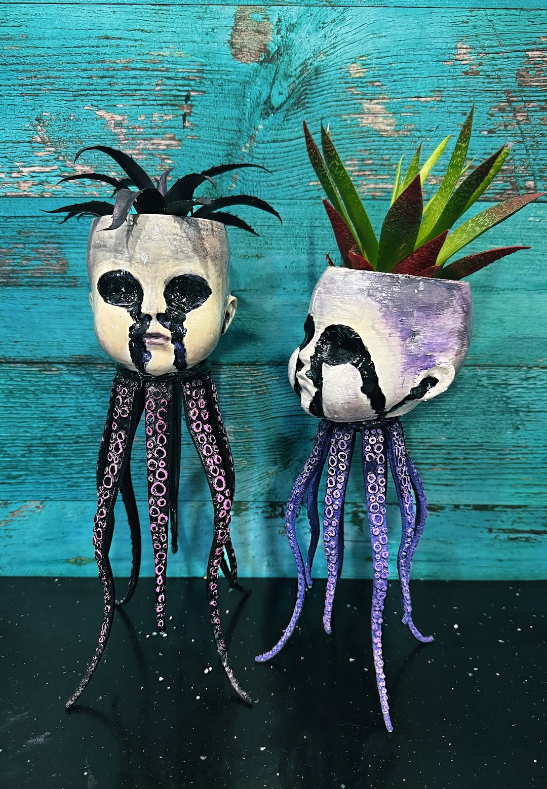 Baby Head Octopus Planter, Creepy Baby, Creepy Doll Planter, Gothic ...